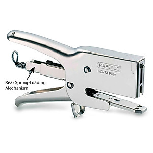Rapesco Stapling Plier - HD-73 Traditional Packaging Plier, Uses 73 Type 1/4"-1/2" Staples(1169)
