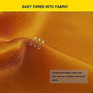 Gold Safety Pins,Small Safety Pins for Clothes,19mm Metal Mini Saftey Pin for Tag Art Crafting Sewing Jewelry Making (120Pcs/Box)