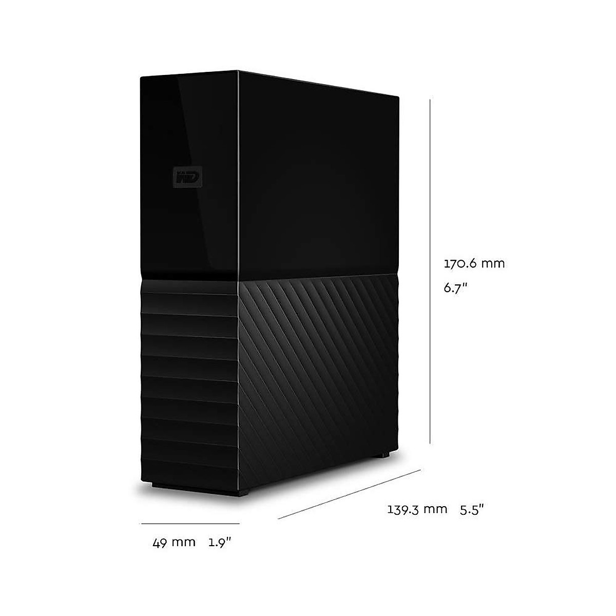 WD 4TB My Book Desktop External Hard Drive, USB 3.0 - WDBBGB0040HBK-NESN (Renewed)