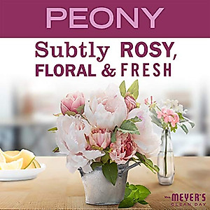 Mrs. Meyer's Soy Aromatherapy Candle, 35 Hour Burn Time, Made with Soy Wax and Essential Oils, Peony, 7.2 oz