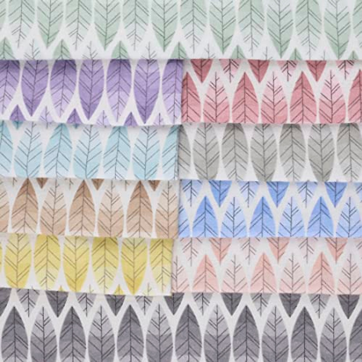 Mook Fabrics Flannel Feathered, Frost Grey, 15 Yard Bolt