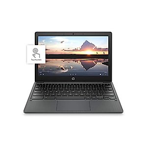 HP Chromebook 11-inch Laptop - MediaTek - MT8183 - 4 GB RAM - 32 GB eMMC Storage - 11.6-inch HD IPS Touchscreen - with Chrome OS™ - (11a-na0040nr, 2020 model, Ash Gray)