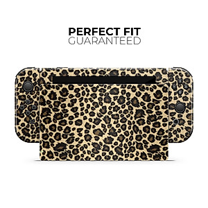 Design Skinz - Compatible with Nintendo Switch OLED Console + Joy-Con - Skin Decal Protective Scratch-Resistant Removable Vinyl Wrap Cover - Small Vector Cheetah Animal Print