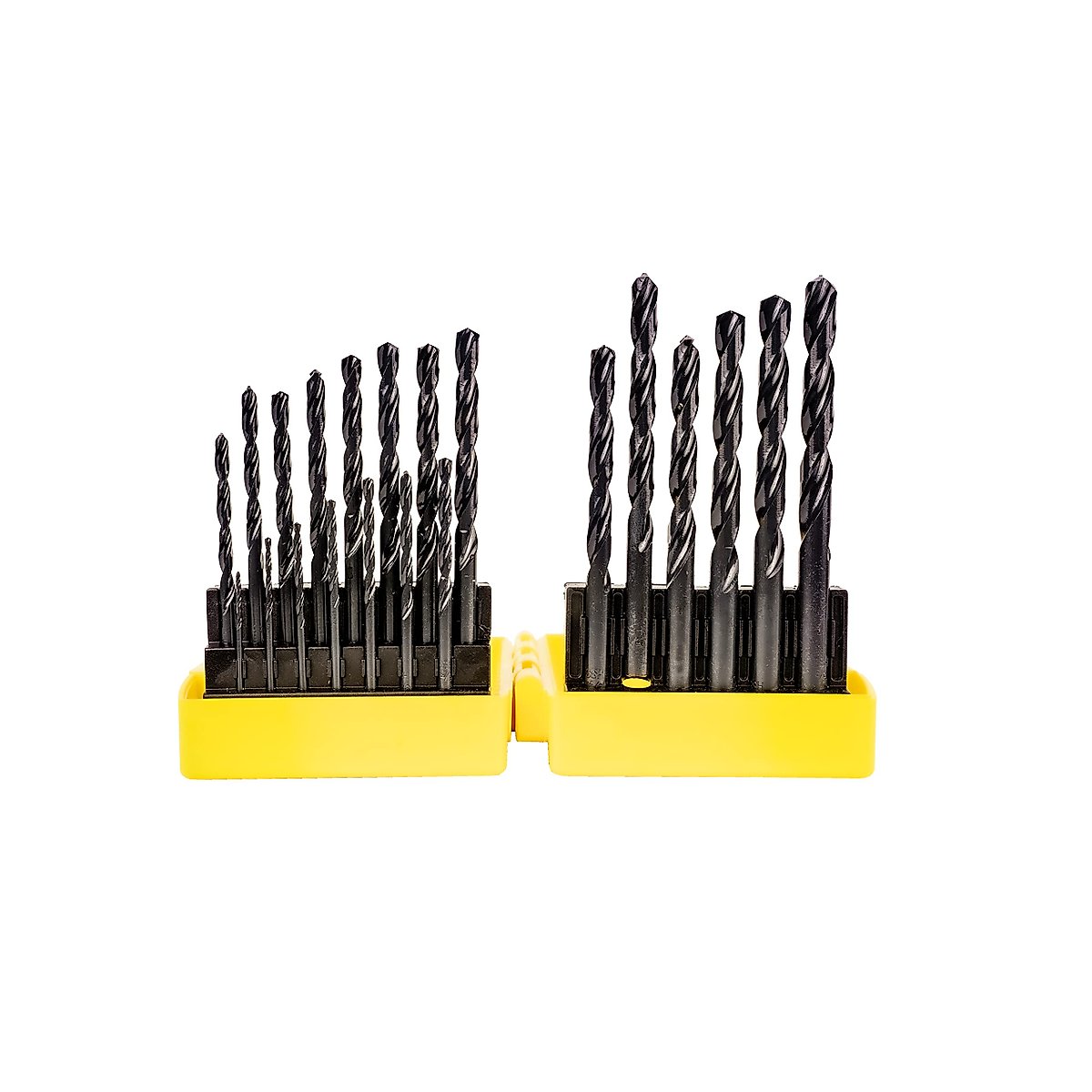 General Tools Black Surface Finishing HSS Drill Bit Set #WS-0701, 21-Piece Set from 1/16" to 3/8" Bits with Case