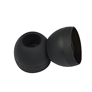 10 Black Small Replacement Silicone Earbud Tips for Skullcandy, Sony, Creative, Audio-Technica, Panasonic, V-Moda, Skullcandy, Sennheiser, Philips in-Ear Earphones