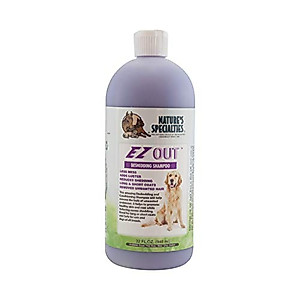 Nature's Specialties EZ Out Deshedding Ultra Concentrated Dog Shampoo for Pets, Makes up to 4 Gallons, Natural Choice for Professional Groomers, Removes Unwanted Hair, Made in USA, 32 oz