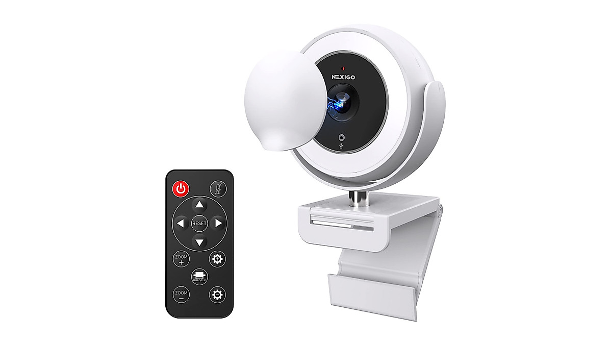 NexiGo N940E 1080P Webcam - 60FPS, Remote Control & More