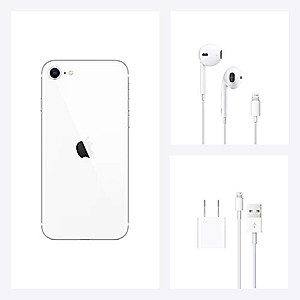 New Simple Mobile Prepaid - Apple iPhone SE (128GB) - White [Locked to Carrier - Simple Mobile]