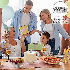 KOXMOON 50th Birthday Gifts for Her Women, Birthday Bracelet for Women with Gift Message Card, 50 Year Old Birthday Jewelry Gifts for Mom Grandma Sister Aunt Wife Friends