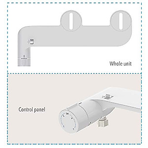 Bidet Attachment with Nozzle Angle Adjuster