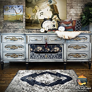 Prima Re-Design Decoupage Decor Tissue Paper 19"x30"-Dark Damask-REDTP-47704 Redesign Décor' Easter Day Decorations St. Patrick's Day,Easter Decorations,Great Mother Gifts