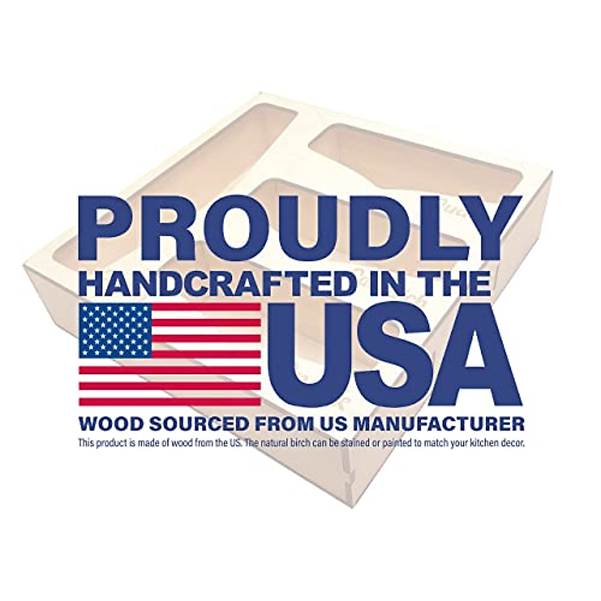 Food Storage Bag Organizer Holders – Premium Wood Kitchen Drawer