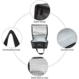 ULTECHNOVO Food Thermal Bag Insulated Grocery Bag 40L Food Bag Reusable Carrier Tote Bag Soft Cooler Bag Picnic Food Warmer Bag Hot and Cold Takeout Bag Camping Food Bag for Outdoor