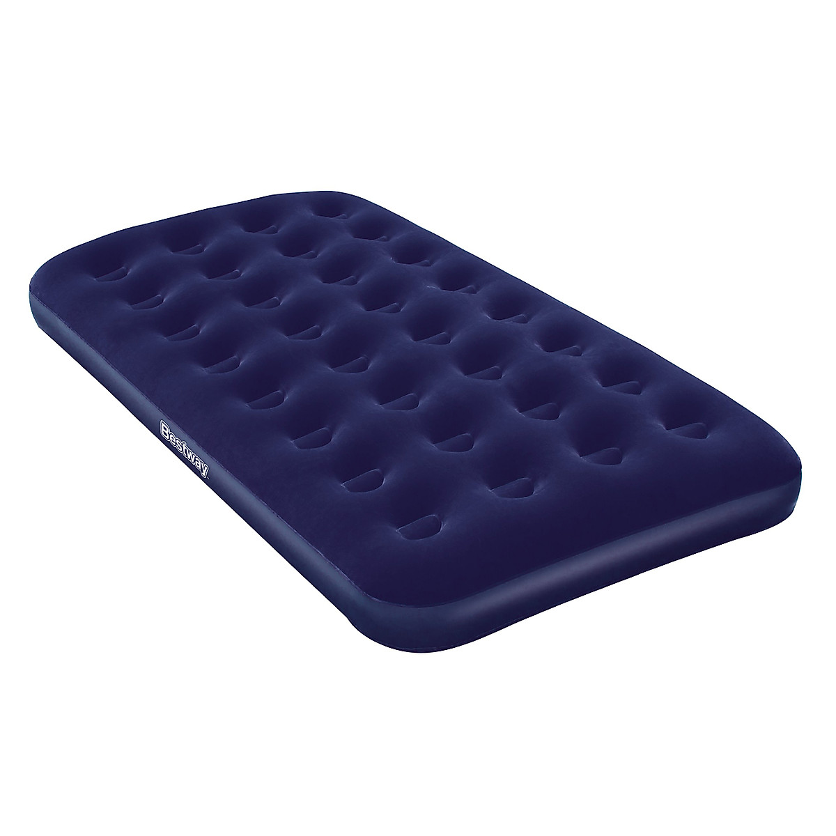 Bestway Flocked Air Bed Twin, Blue