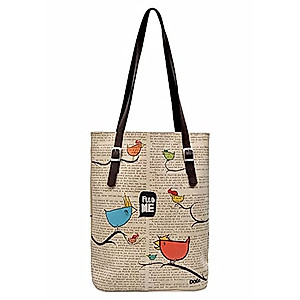DOGO Personalize Your Life - Printed Double Strap Shoulder Bag - Handmade, Environmentally Friendly, Vegan - Women's Fashion