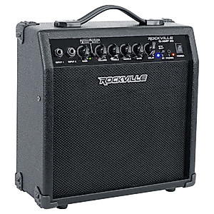 Rockville G-AMP 20w Guitar Amplifier Combo Amp Bluetooth/Delay+Mic+Headphones