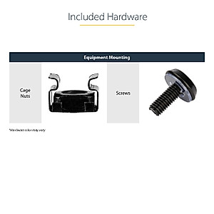 StarTech.com 2-Post 15U Heavy-Duty Wall Mount Network Rack, 19" Open Frame Server Rack with Adjustable Depth, Wall Mount Data Rack for IT / AV / Patch Panel / Computer Equipment (RK15WALLOA)
