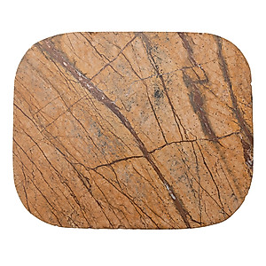Creative Co-Op Distressed Marble Charcuterie, Brown Cheese/Cutting Board