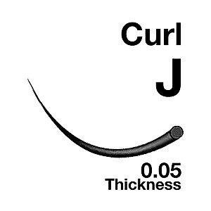 EMILYSTORES Lash Extensions 0.05mm Thickness J Curl 8-14mmLength Mixed Sizes Light-weight Volume Eyelashes For Eyelash Extensions(0.05,J,Mixed 8-14mm)
