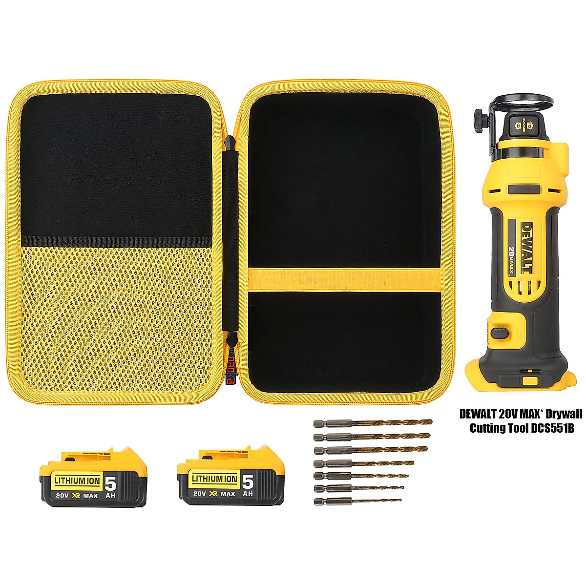 khanka Hard Storage Case Replacement for DEWALT 20V MAX* Drywall Cutting Tool (DCS551B), Case Only