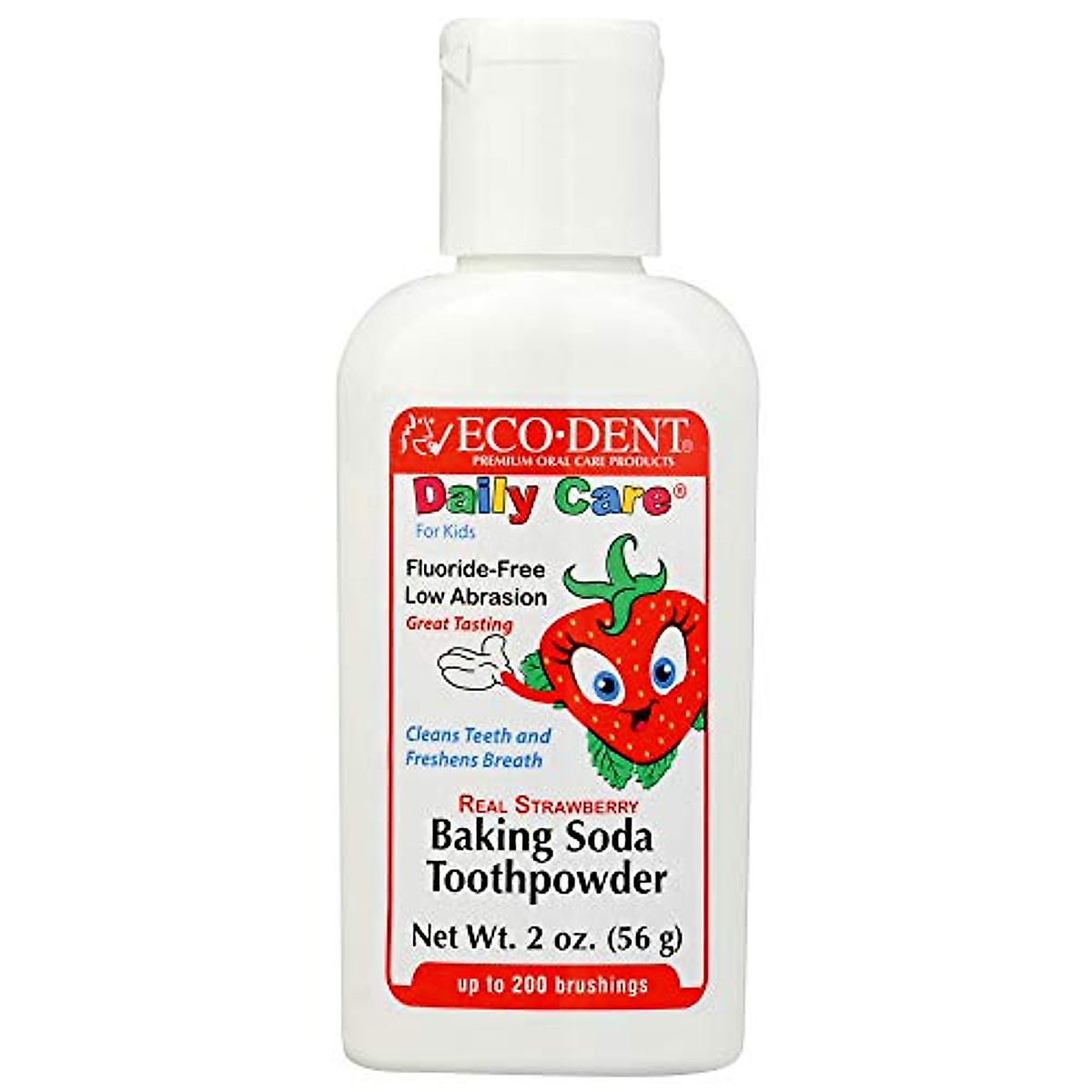 Eco-Dent Toothpowder for Kids, Strawberry 2 oz