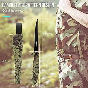 dpnao Fillet Knife Fishing 6-8 inch Chef Knifes/Professional Level Knives for Filleting Boning Kitchen /Flexible Stainless Steel Blade with Sheath and Sharpener