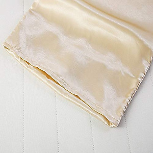 LCBD Silky Satin Toddler Pillowcases Set of 2, Super Soft Travel Pillow Covers, Small Kids Pillow Cases with Envelope Closure, 13"x 18", Champagne