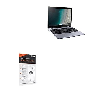 BoxWave Screen Protector Compatible With Samsung Chromebook Plus V2 (Screen Protector ClearTouch Anti-Glare (2-Pack), Anti-Fingerprint Matte Film Skin for Samsung Chromebook Plus V2