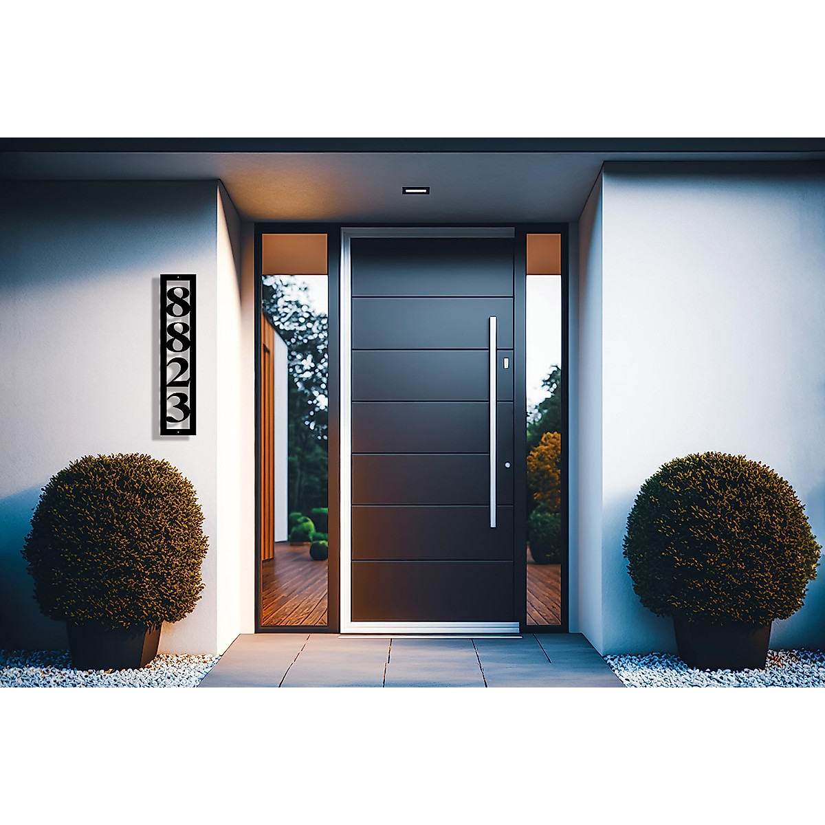 Custom Address Marker, Metal Address Sign, Vertical House Number, Address Number for Mailbox18"-44"