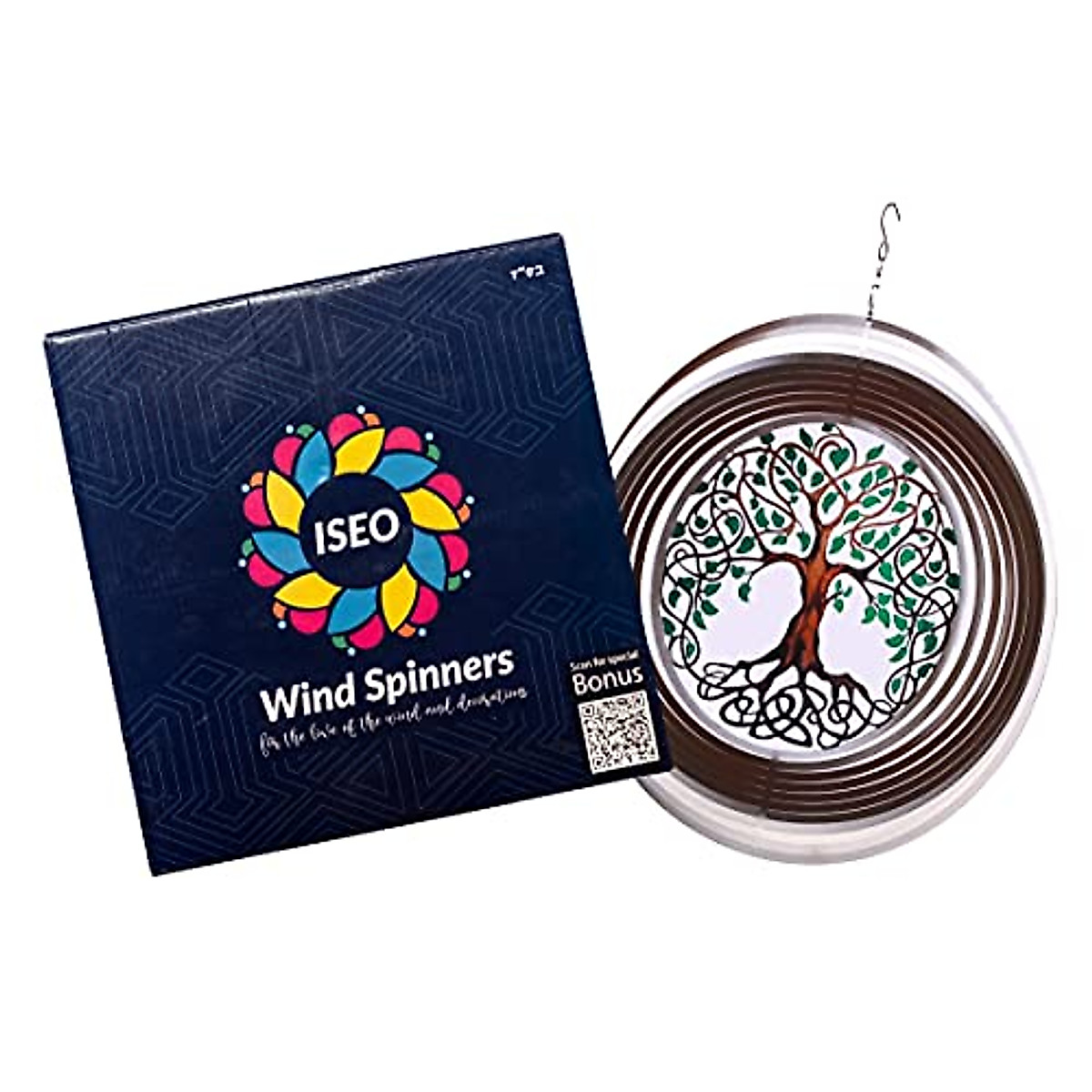 Tree of Life Wind Spinner for Garden & Yard Decor - 12 Inch Metal Art