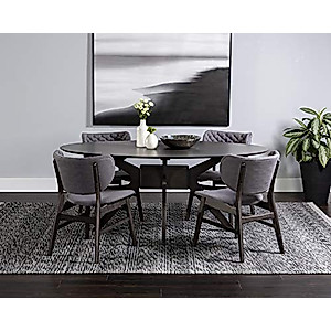 Sunpan Modern Dining Chair, Dark Grey