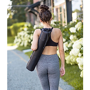 Grounding Yoga Mat,Exercise Fitness Pad, 71x24 Inch Earth Connected Conductive Carbon Mat with15 Foot Cord May Help Lower Inflammation, Reduce Stress, Improve Balance, Flexibility, Included Carrying