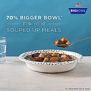 Dixie Ultra Big Bowl, 34 oz Printed Disposable Paper Bowl, 94 Count