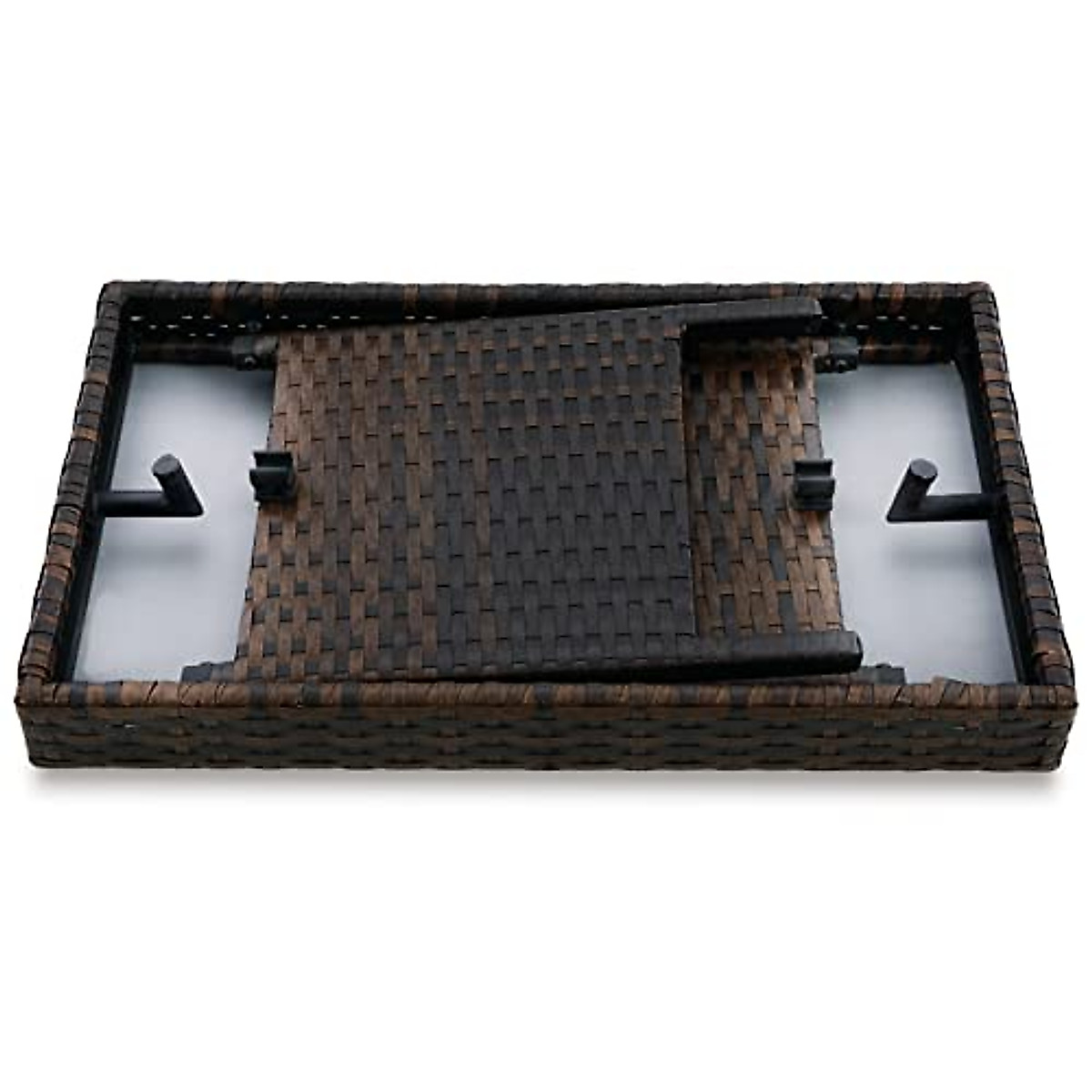 Signature Design by Ashley Kantana Casual Outdoor End Table, Dark Brown