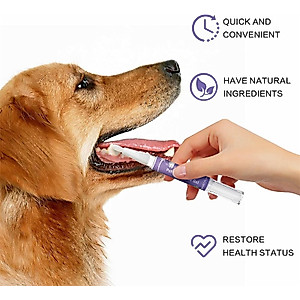 bailconti Lettuce Pets Toothbrush, Pet Oral Repair Gel for Dogs, Pet Oral Repair Gel, Lettuce Pets Dog Toothbrush, Pet Teeth Repairing, Pet Breath Freshener Gel Care Cleaner, for Dogs & Cats (2Pcs)