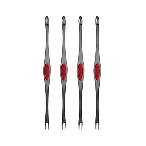 Maine Man Seafood Picks, 18/8 Stainless Steel and Silicone, Set of 4