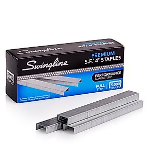 Swingline Staples, S.F. 4, Premium, 1/4 Inches Length, 210/Strip, 5000/Box, 1 Pack (35450)