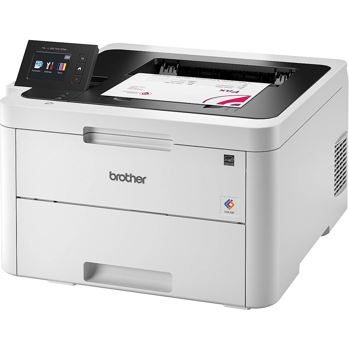 Brother HL-L3270CDW Compact Wireless Digital Color Laser Printer with NFC for Home Office - Print Only - 2.7" Color Touchscreen, Auto Duplex Print, Speed Up to 25 ppm, 250 Sheet, USB Printer Cable
