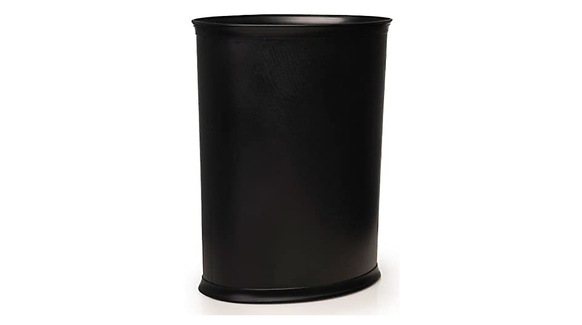 Made in USA Faux Leather Waste Basket - 5-Gallon Stylish Design
