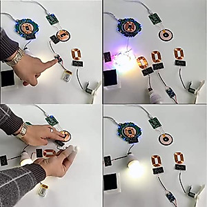 2 Pack Wireless Charger Receiver,DIY Wireless Charging Receiver Module with Magnetic Spacer,Qi Wireless Charging Standard,Built-in Short-Circuit Protection,Over-Voltage Protection