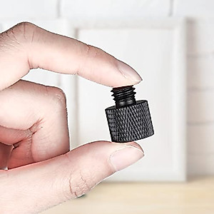 8 Pack Camera Screw Adapter 1/4 Male to 3/8 Female and 3/8 Male to 1/4 Female Camera Screw Adapter for Camera Tripod Stand Microphone Stand Mic Mount (Black)