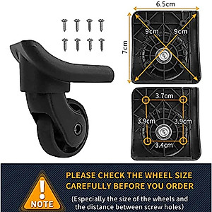 Zoofen Replacement Luggage Wheel Suitcase Repair Spinner Wheels Luggage Accessories (W149)