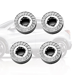 jeseny 16 PCS License Plate Fasteners Screws Rust Resistant Stainless Steel Screws, Screw Caps Covers Fasteners for License Plate Frame Zinc Alloy Buckle Car Motor Fixed Buckle