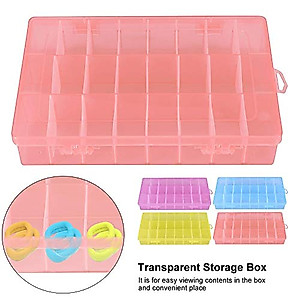 Jewelry Storage Box Jewelry Plastic Storage Box Plastic Storage Box Plastic Storage Storage Case for Beads Rings Earrings[4pcs]