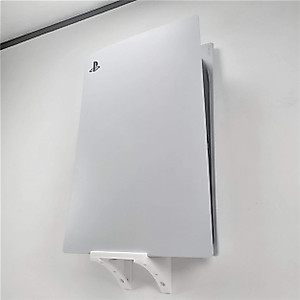 3D Cabin PS5 Wall Mount Wall Bracket Holder Stand for Play Station 5 Digital White Left