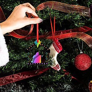 36 Pcs Nativity Scene Scratch Paper Christmas Tree Scratch Ornaments for Kids Include Scratch Card 10 Wooden Styluses 36 Colorful Ribbons for Christmas Birthday Classroom Holiday Crafts Supplies