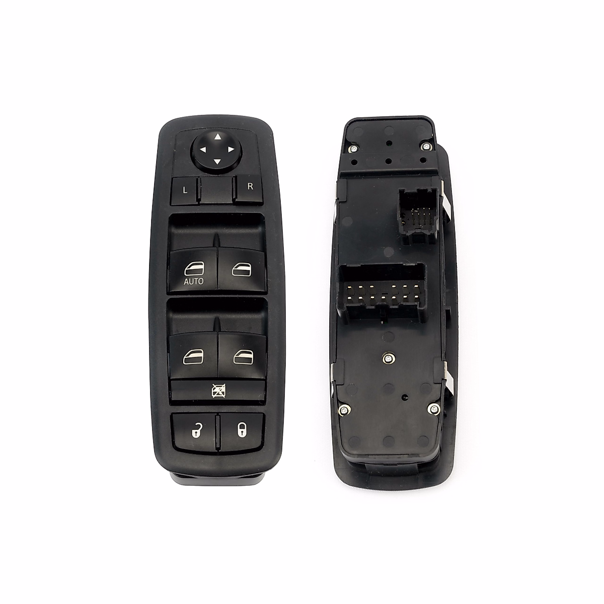 Driver Side Master Power Window Switch - Compatible with Dodge and Jeep Vehicles - 2008-2012 Nitro and Liberty, 2009-2010 Journey - Replaces Part 4602632AH, 4602632AF, 4602632AB, 4602632AG - 8 Pins