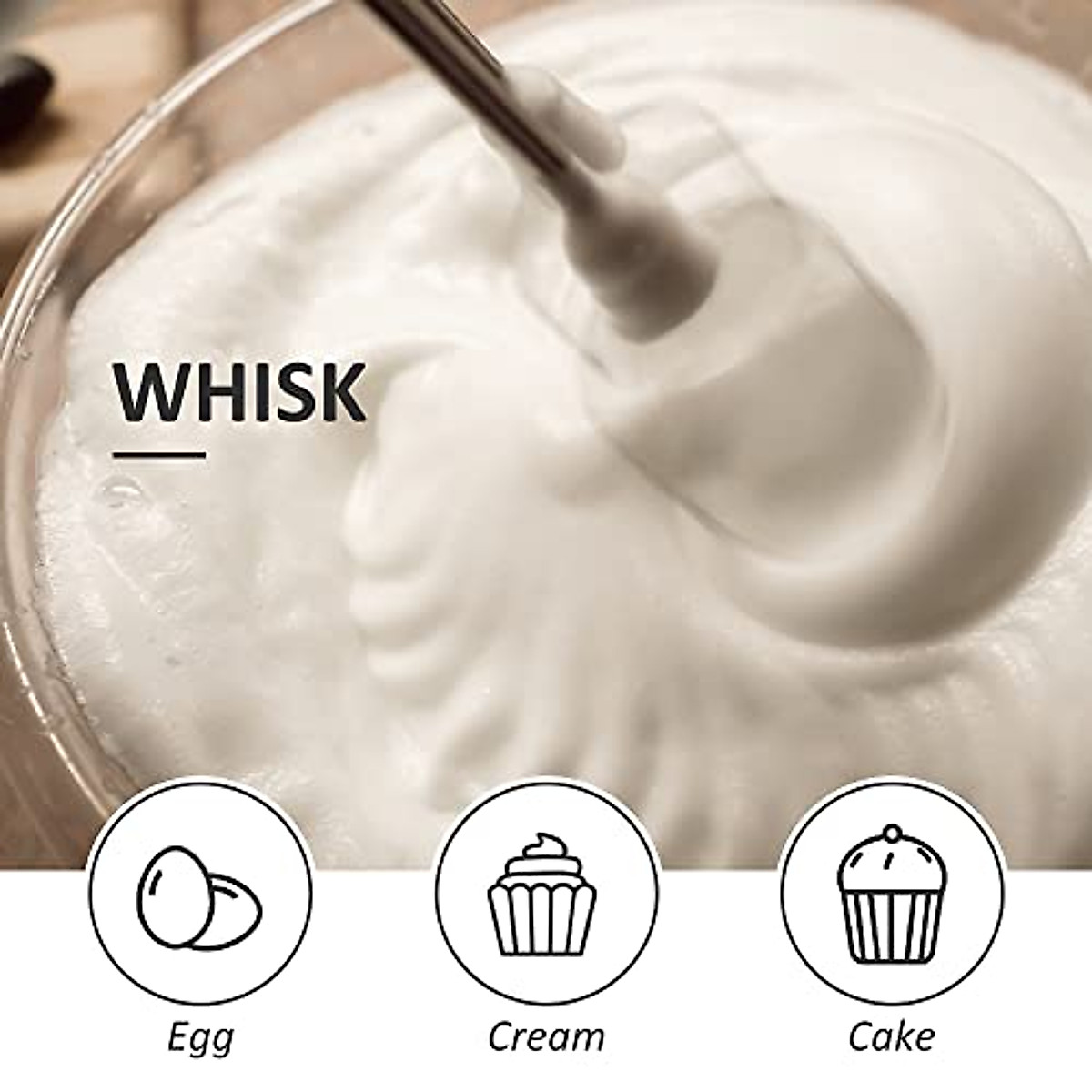 HOMCOM Immersion Hand Blender, 400W 4-in-1 Handheld Stick Blender with Adjustable Speed, 500ml Chopper, Egg Whisk, 800ml Measuring Cup, and Stainless Steel Blades, Silver/Black