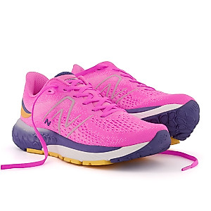 New Balance Women's Fresh Foam X 880 V12 Running Shoe, Vibrant Pink/Vibrant Apricot/Night Sky, 8.5