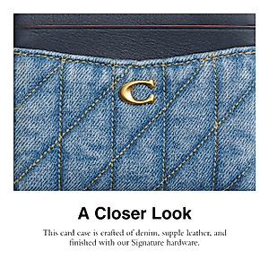 Coach Essential Card Case, Indigo